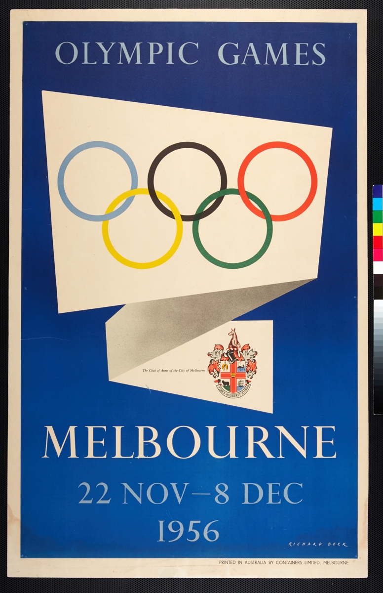 Olympic Museum-Reference record. Melbourne 1956, official poster.