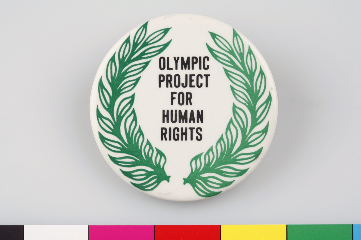 Olympic Museum-Mexico 1968, Olympic Projet for Human Rights' button ...
