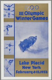 Olympic Museum-Lake Placid 1932, promotional poster.