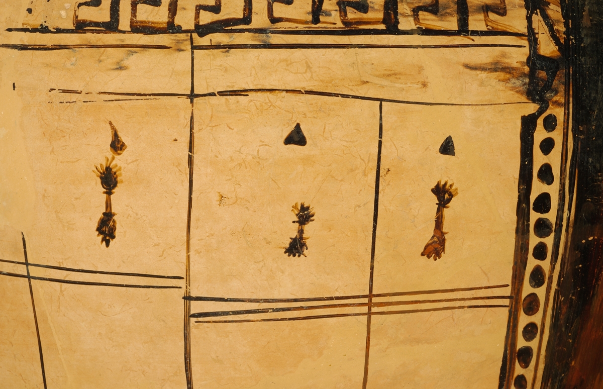 Olympic Museum-Attic red-figure column krater, by the Triptolemos Painter.