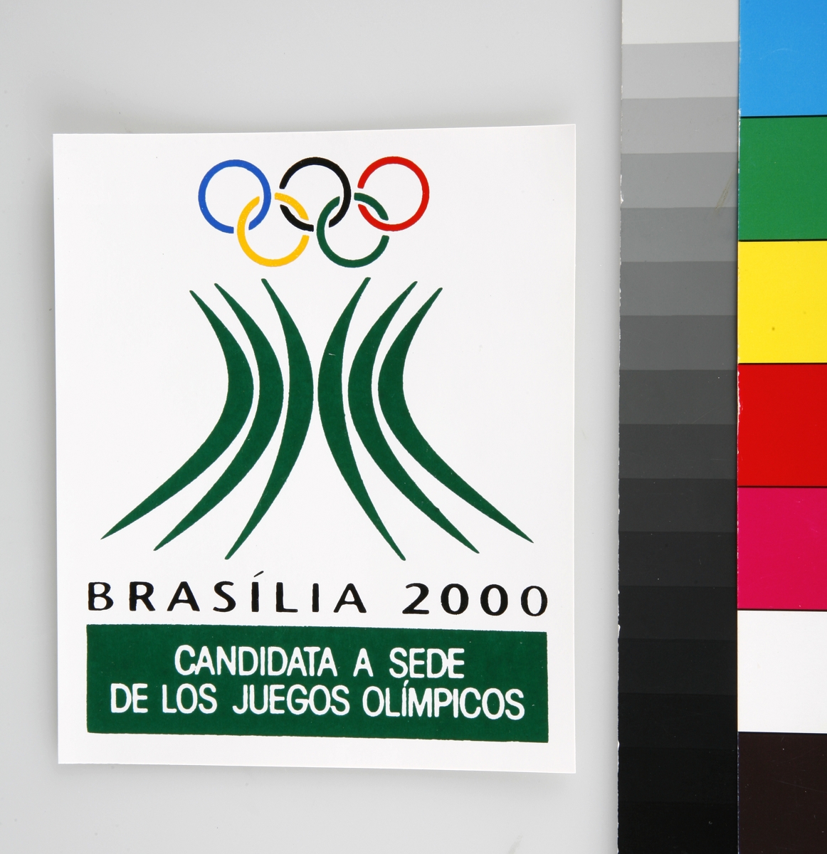 Olympic Museum-Brasilia 2000, sticker with the bid's emblem.